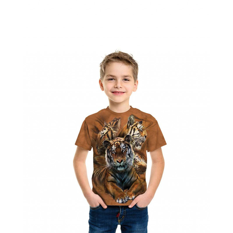 Resting Tiger Collage T-Shirt - clothingmonster.com